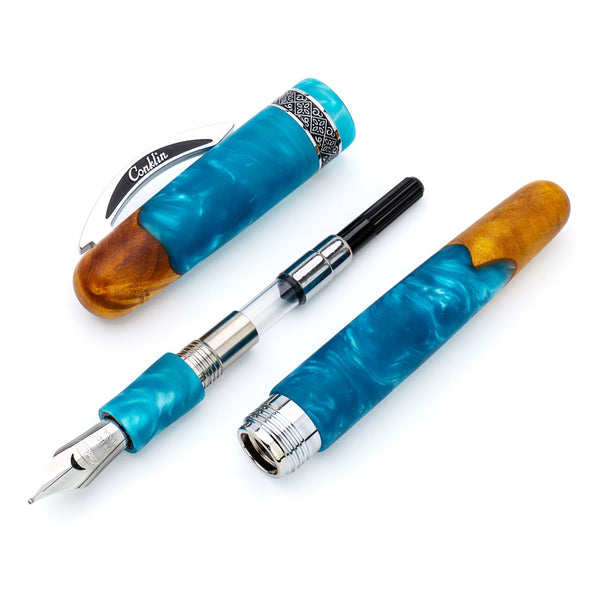Conklin Spectra Fusion Blue Chrome Limited Edition Fountain Pen – Pen ...