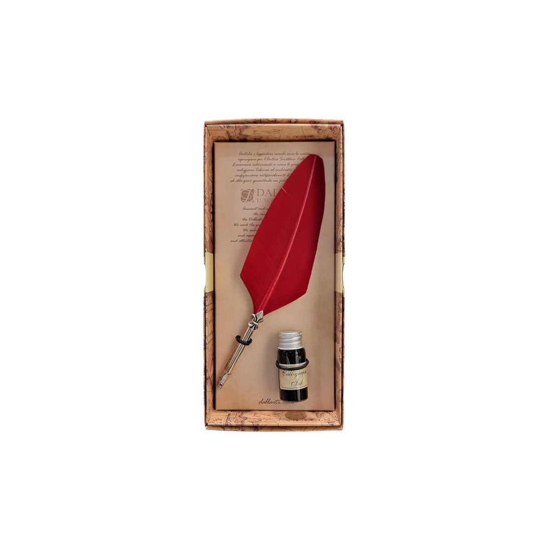 Small Bordeaux Red Quill Writing Set – Pen & Ink Australia