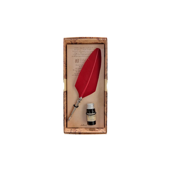 Small Bordeaux Red Quill Writing Set – Pen & Ink Australia