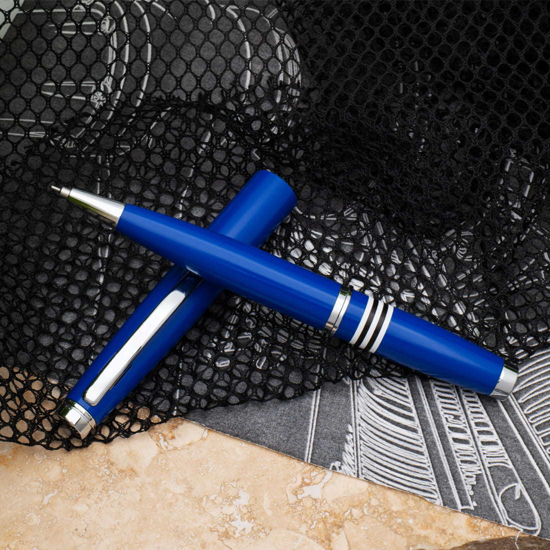 Dakota Airforce Matte Blue Gel Pen – Pen & Ink Australia