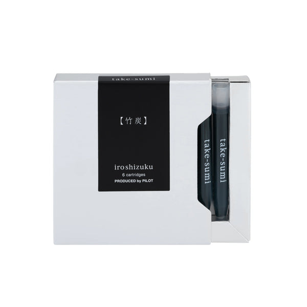 Iroshizuku Fountain Pen Ink Cartridges Take-Sumi - Bamboo Charcoal Bla ...