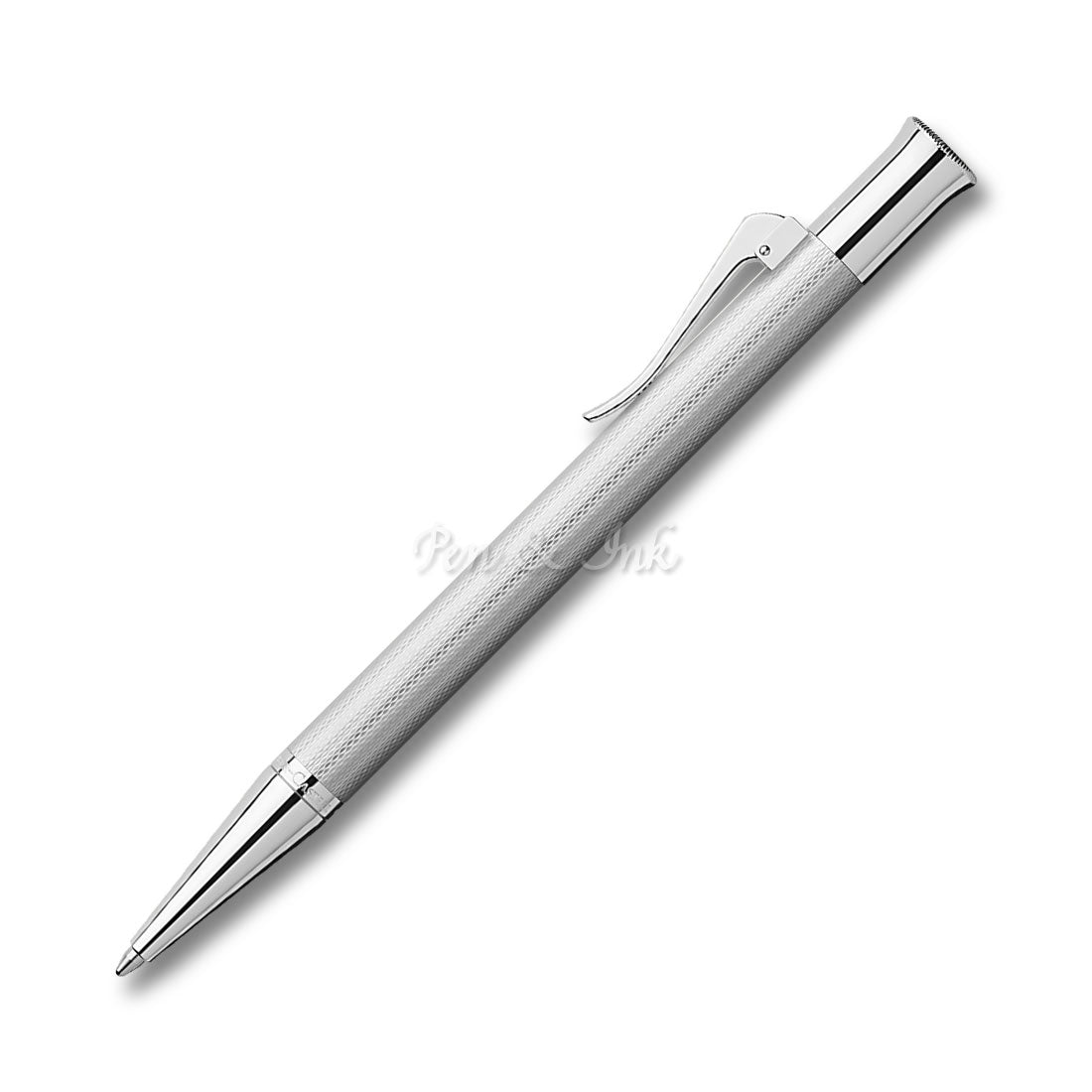 Guilloche Rhodium Ballpoint Pen – Pen & Ink Australia