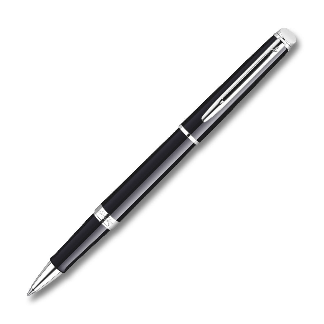 Waterman Hémisphère Black Lacquer Chrome Trim Rollerball Pen – Pen ...